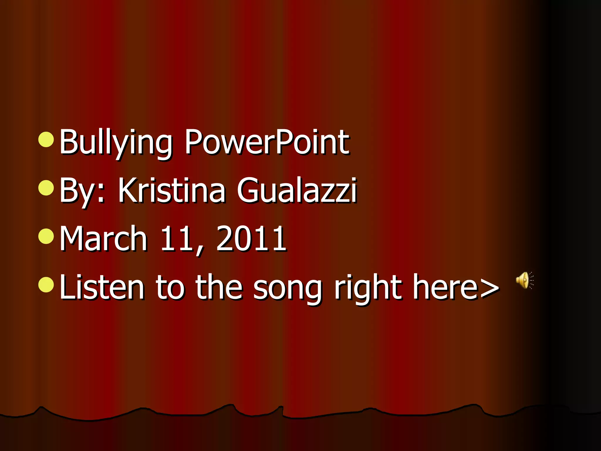 Bullying Powerpoint | PPT