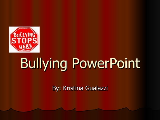 Bullying Powerpoint | PPT