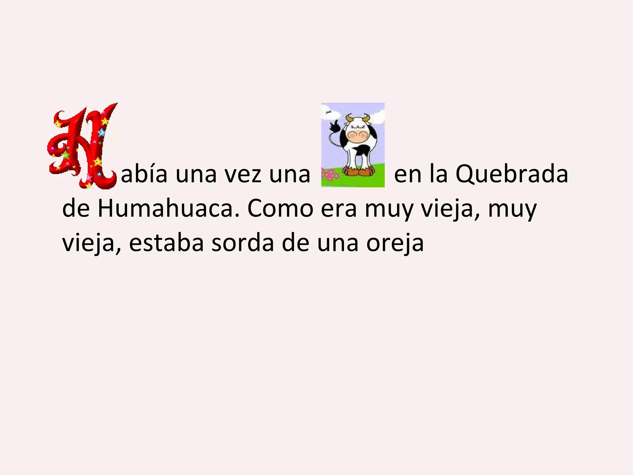 "La vaca estudiosa" | PPT