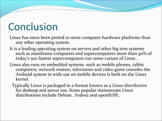 linux software architecture | PPT