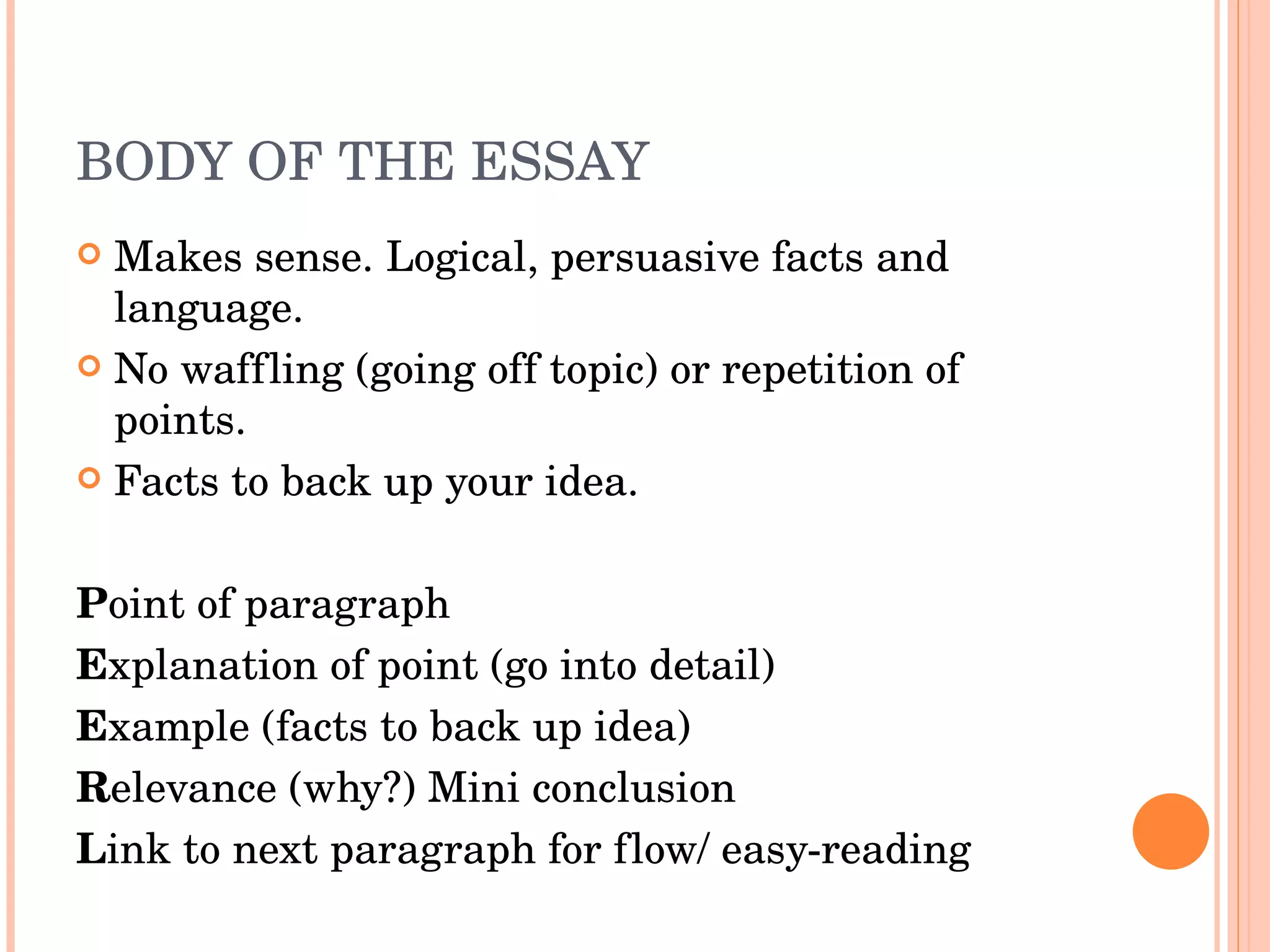 How to write a good essay?? | PPT