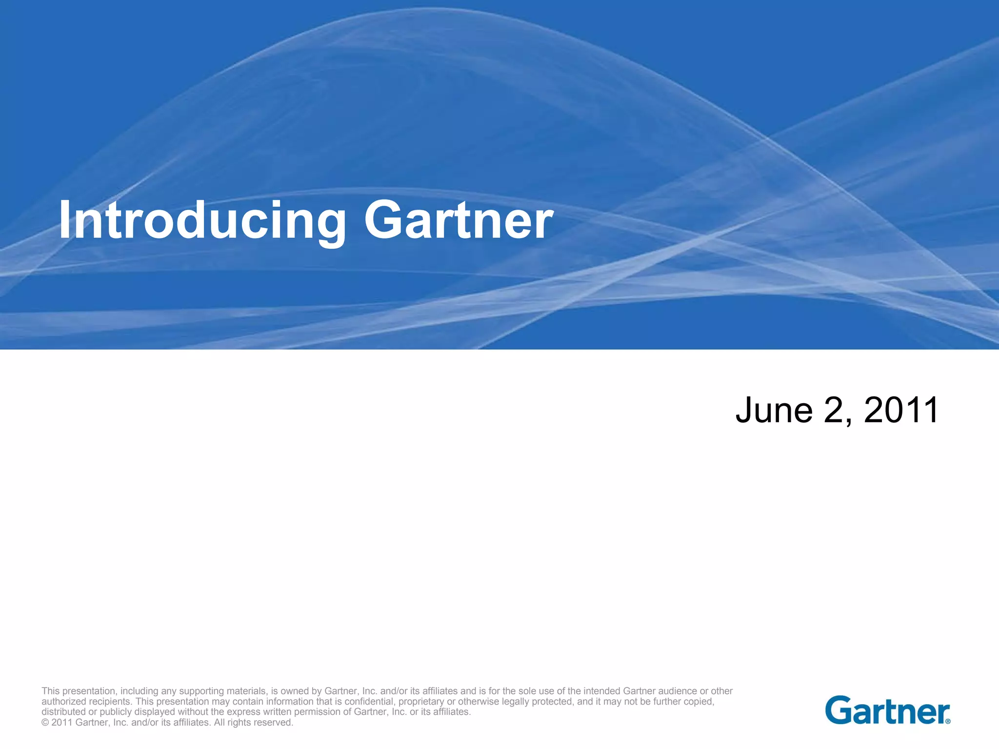 Gartner - introduction | PPT