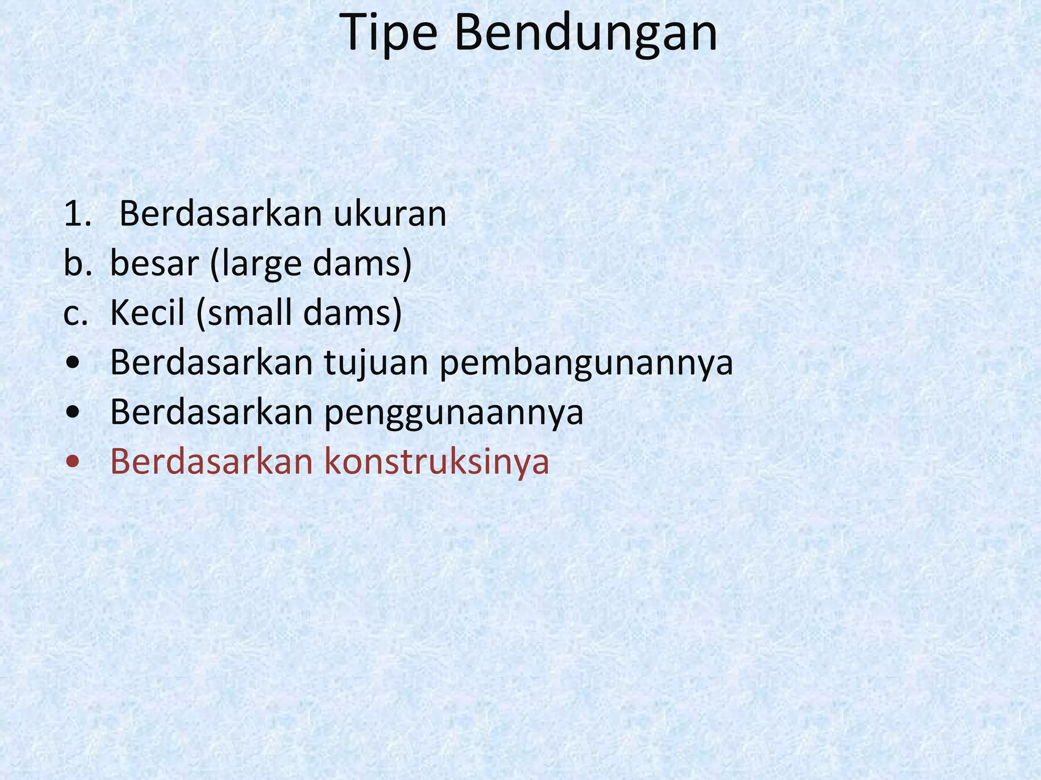 bendungan | PPT