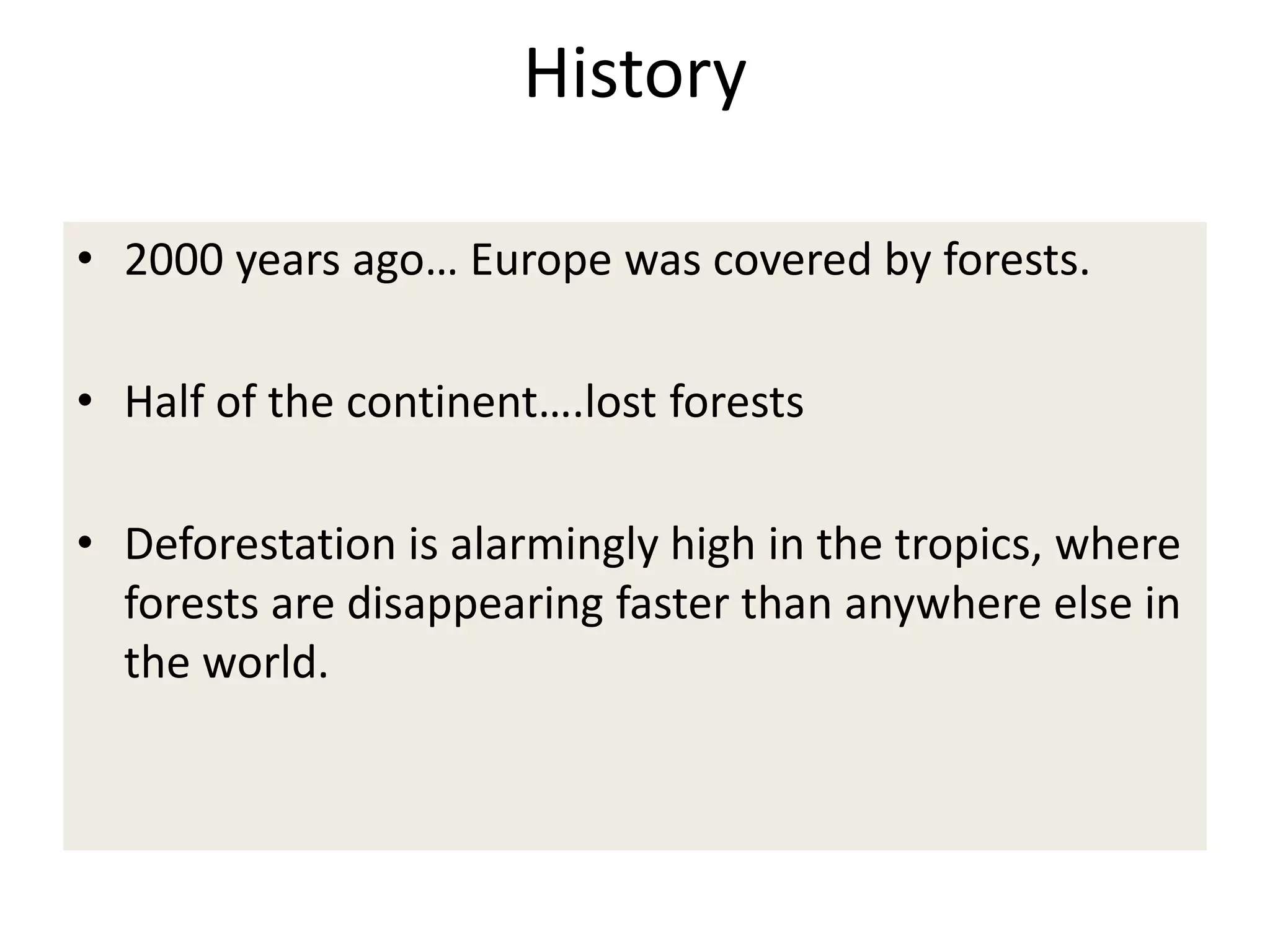 deforestation | PPTX