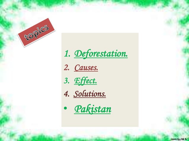 deforestation | PPTX | Environment | Science