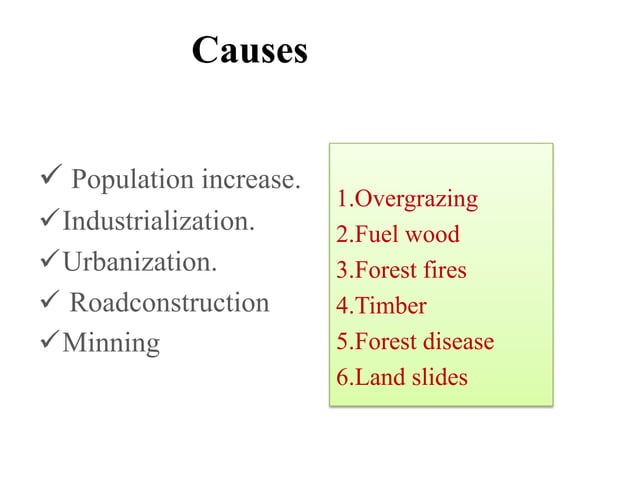 deforestation | PPTX | Environment | Science