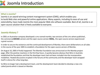 Joomla-Content Management System | PPTX