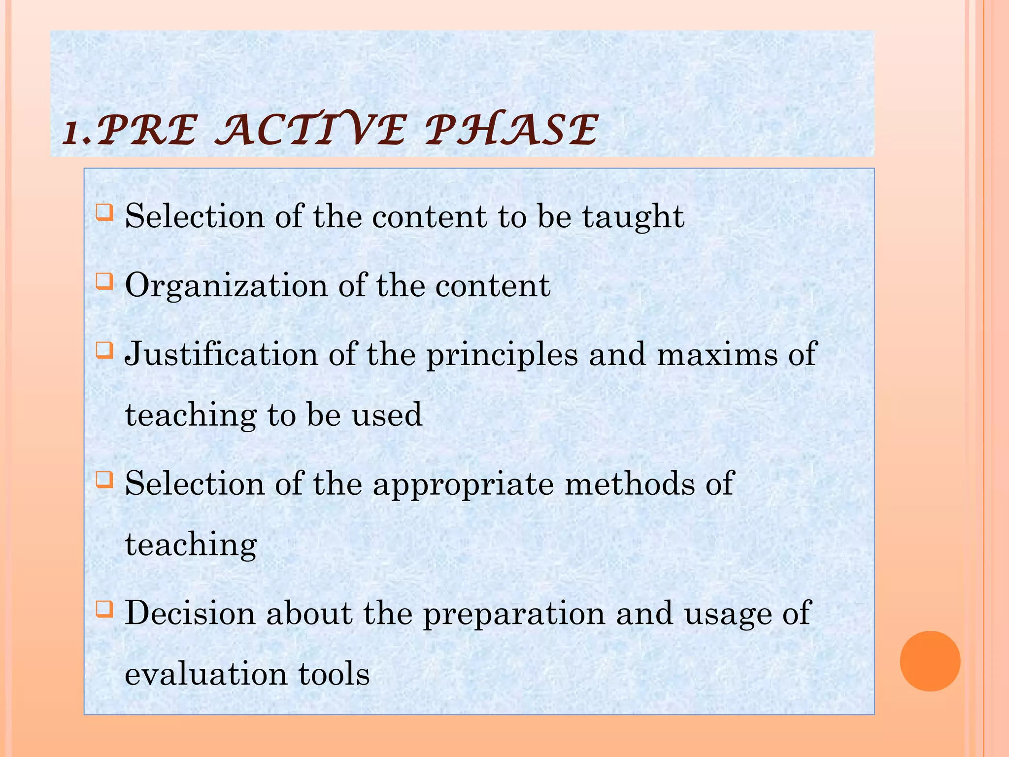 Teaching phases | PPT | Education