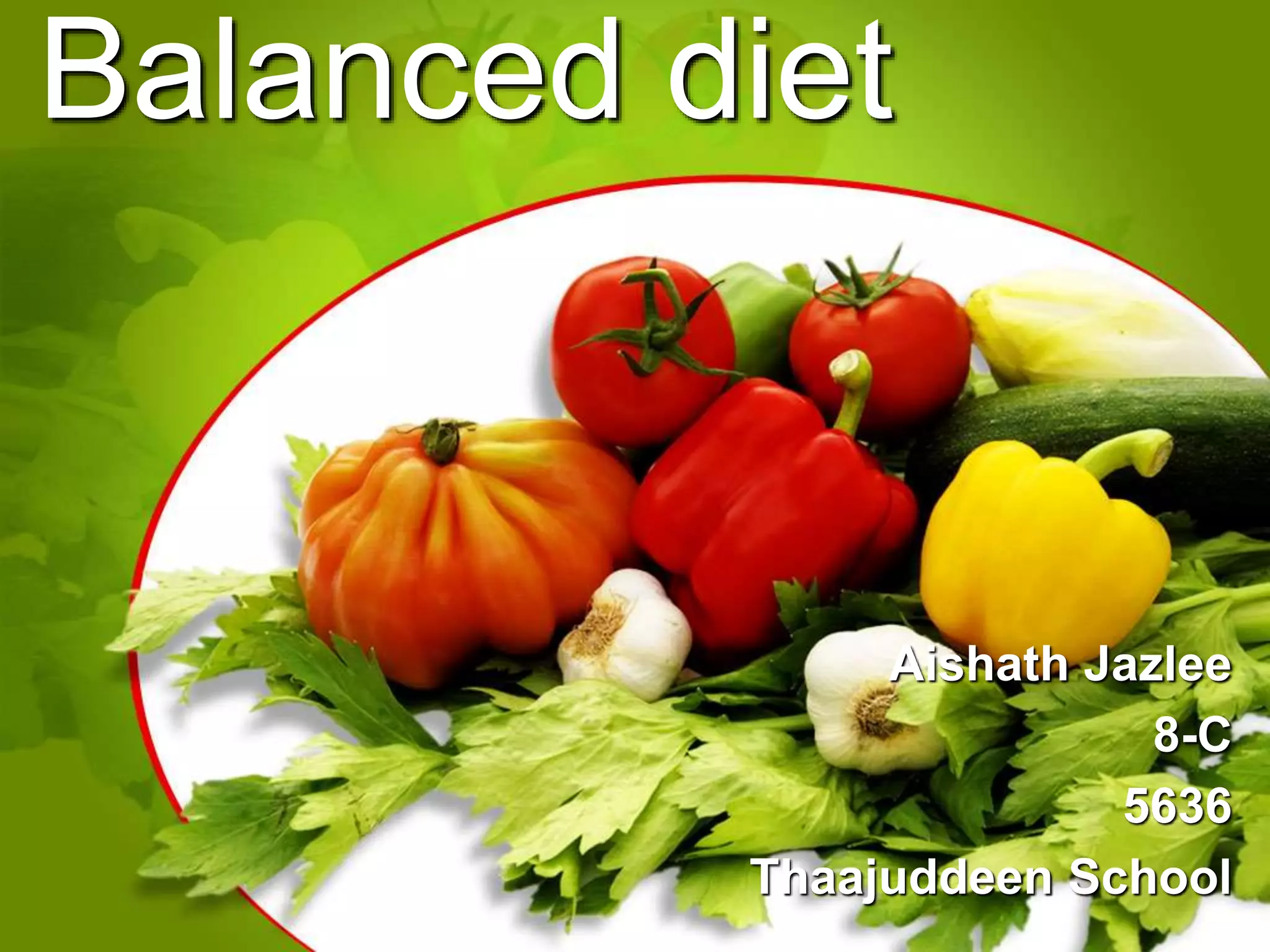 balanced diet | PPT
