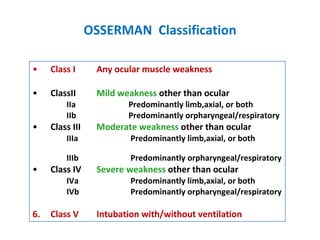 Myasthenia Gravis - Pathophysiology, Cl. Features, DD | PPT