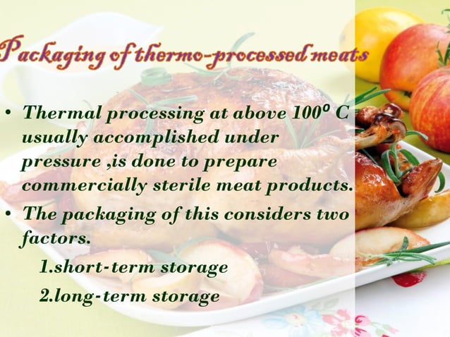 packaging of flesh foods | PPT