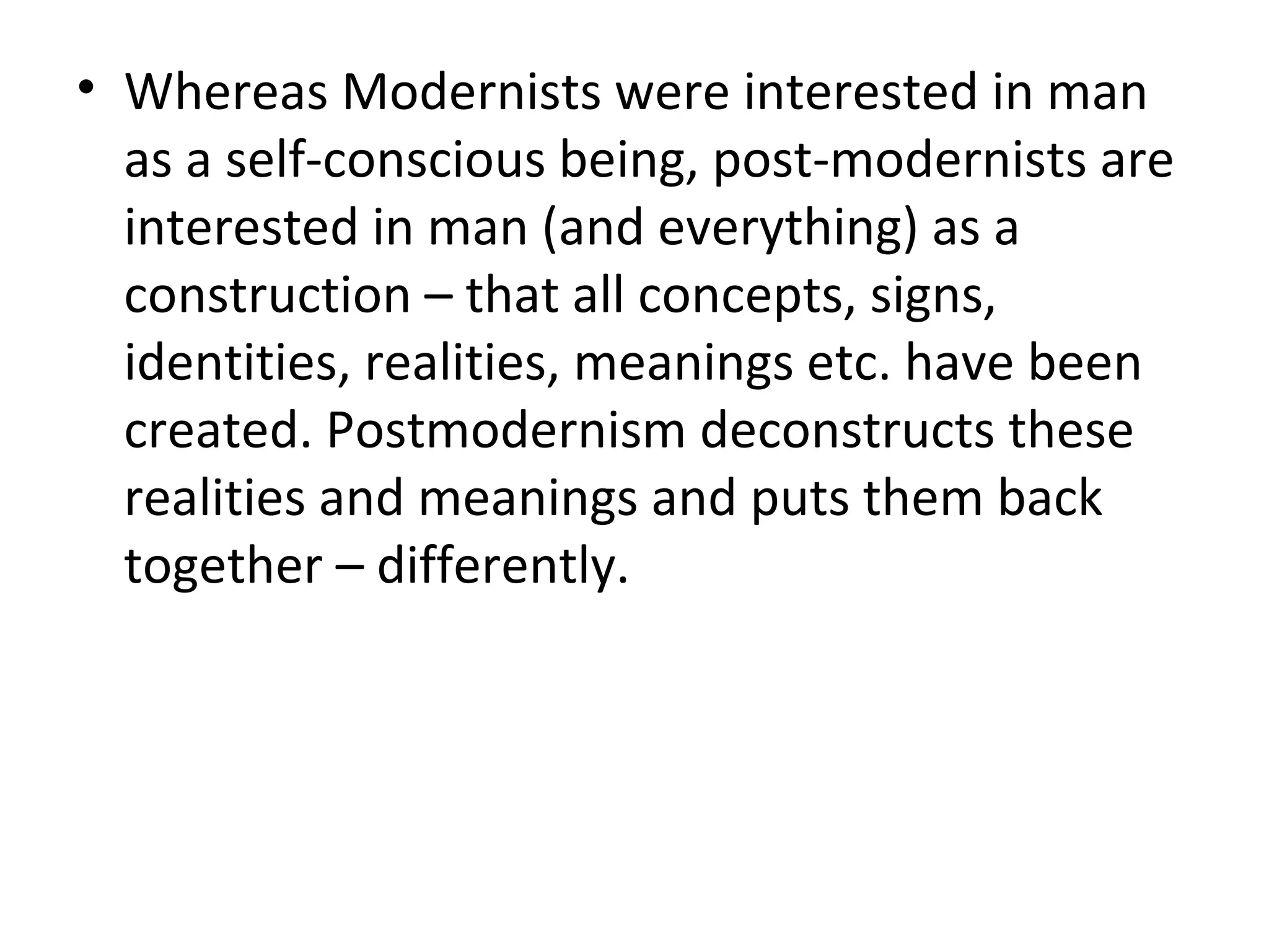 Postmodernism: An introduction | PPT
