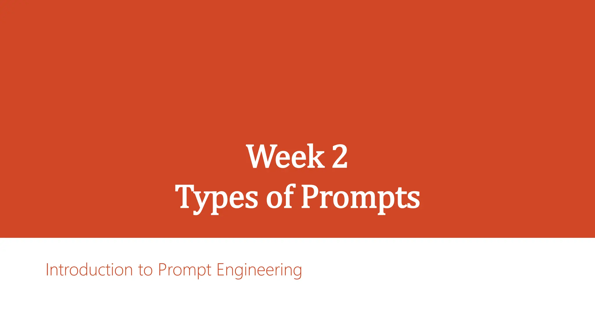 Types of Prompts (Artificial Intelligence) | PPTX