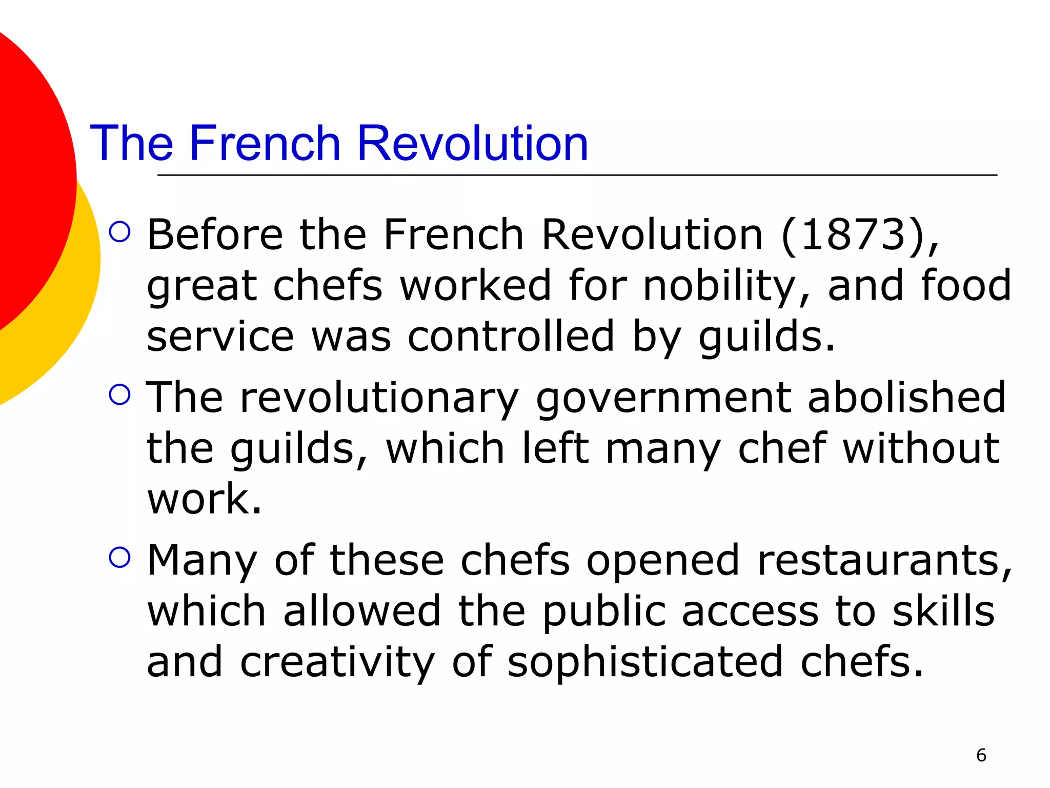 The Food Service Industry | PPT