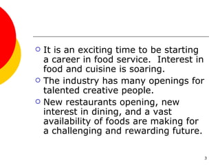 The Food Service Industry | PPT