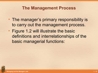 Managing and the Manager’s Job | PPT
