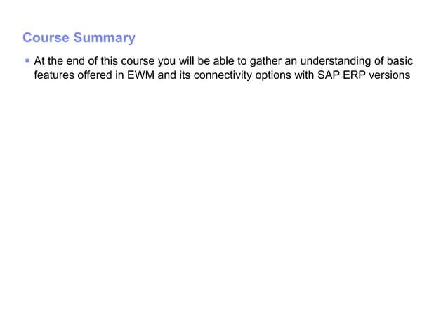 PPT01_EWM_BASIC_ABOUT_EWM_V1_all information.PPT | Logistics and Transportation Industry ...