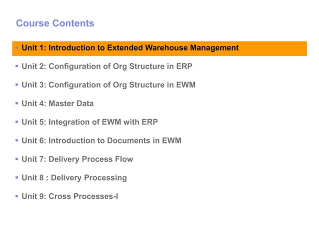 PPT01_EWM_BASIC_ABOUT_EWM_V1_all information.PPT | Logistics and Transportation Industry ...