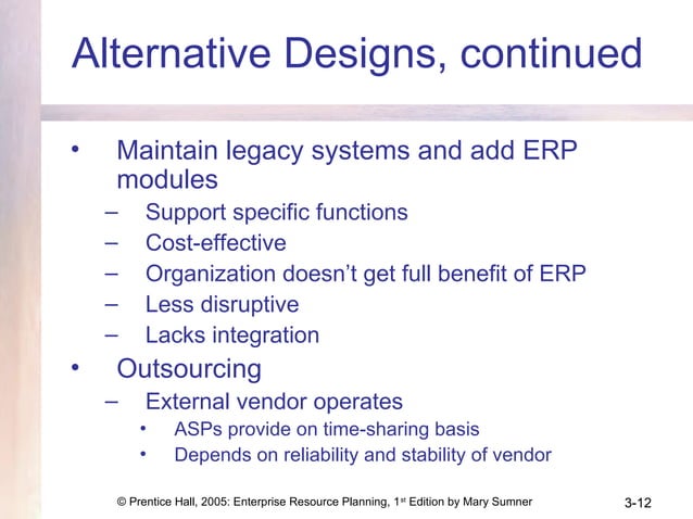 Planning, design and implementation of ERP | PPT | Databases | Computer Software and Applications