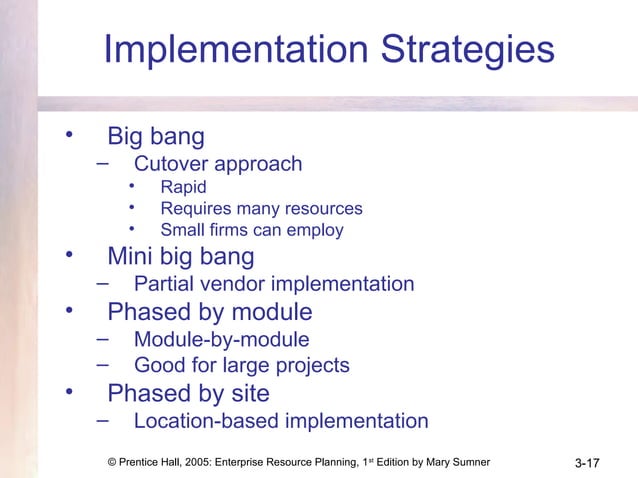 Planning, design and implementation of ERP | PPT | Databases | Computer Software and Applications