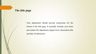 Structure Of Dissertation Writing | PPTX