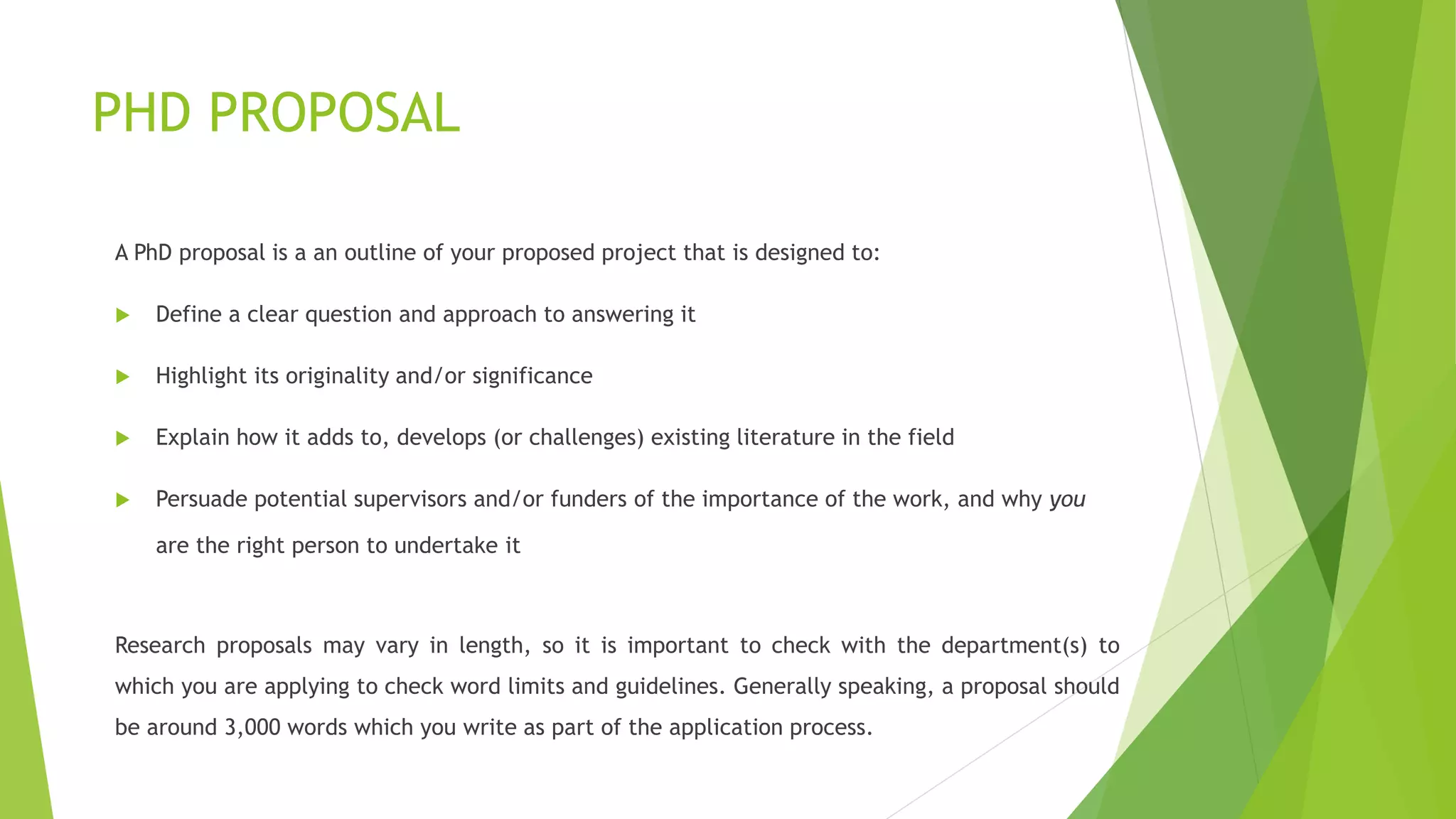 Research Proposal Format | PPTX
