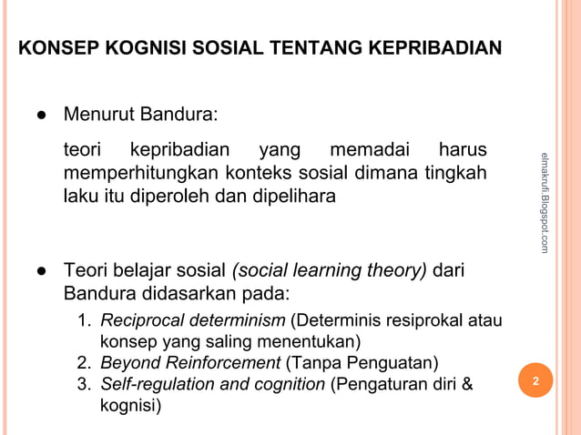 Ppt 05. teori social cognitive bandura 1 | PPT