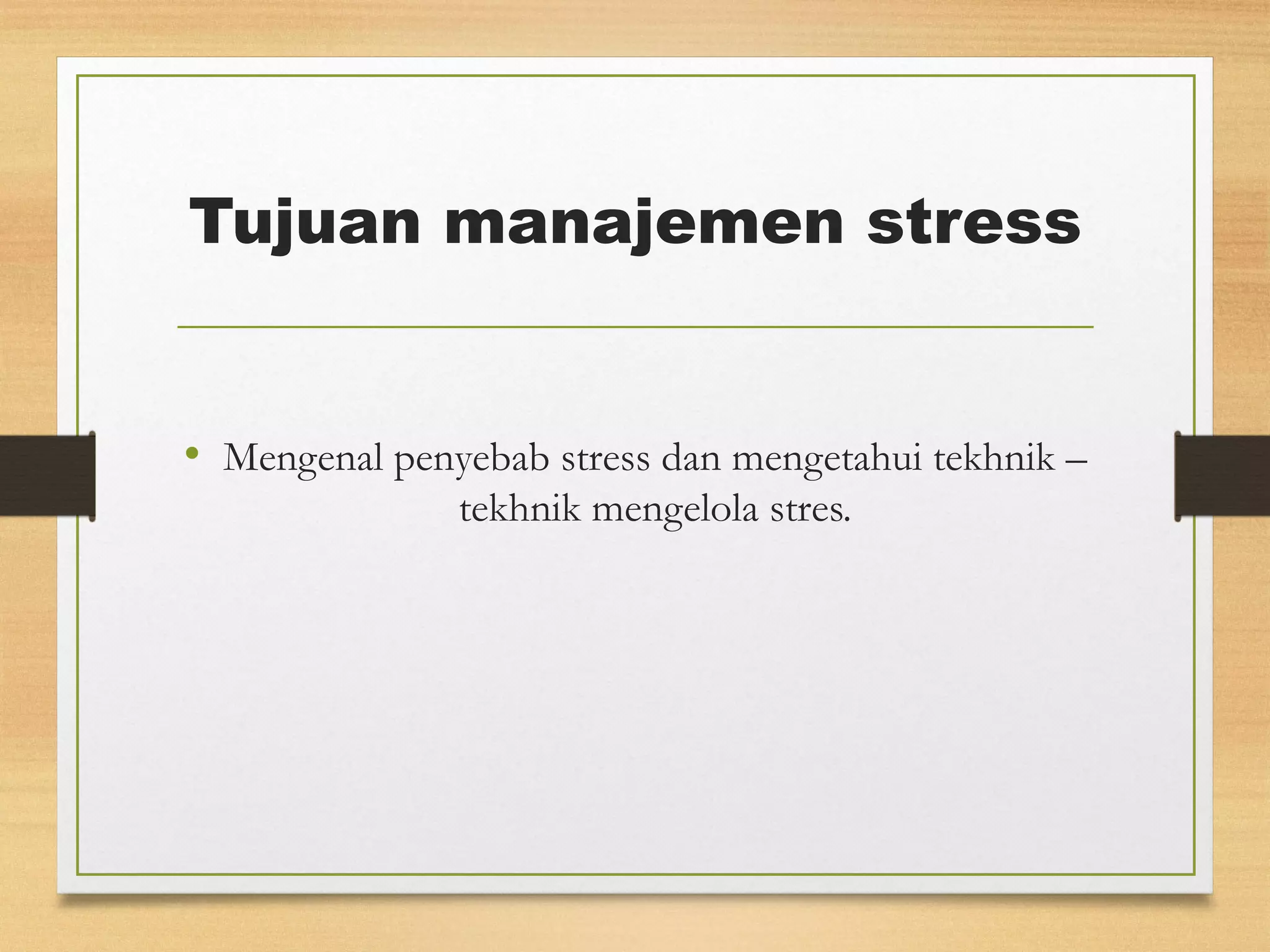 Ppt05 manajemen stres | PPT