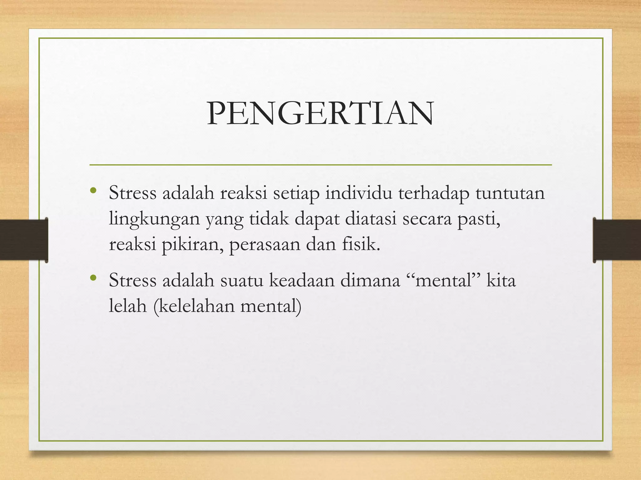 Ppt05 manajemen stres | PPT