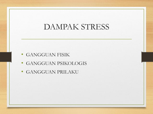 Ppt05 manajemen stres | PPT