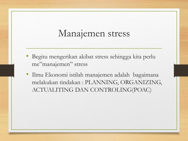 Ppt05 manajemen stres | PPT