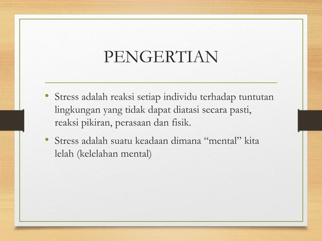 Ppt05 manajemen stres | PPT