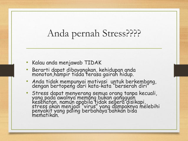 Ppt05 manajemen stres | PPT