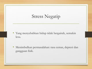 Ppt05 manajemen stres | PPT