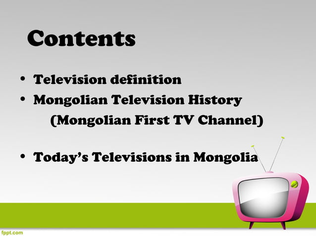 Television (Introduction to Communication) | PPT