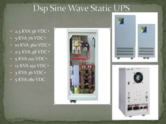 Dsp Sine Wave Static UPS | PPTX