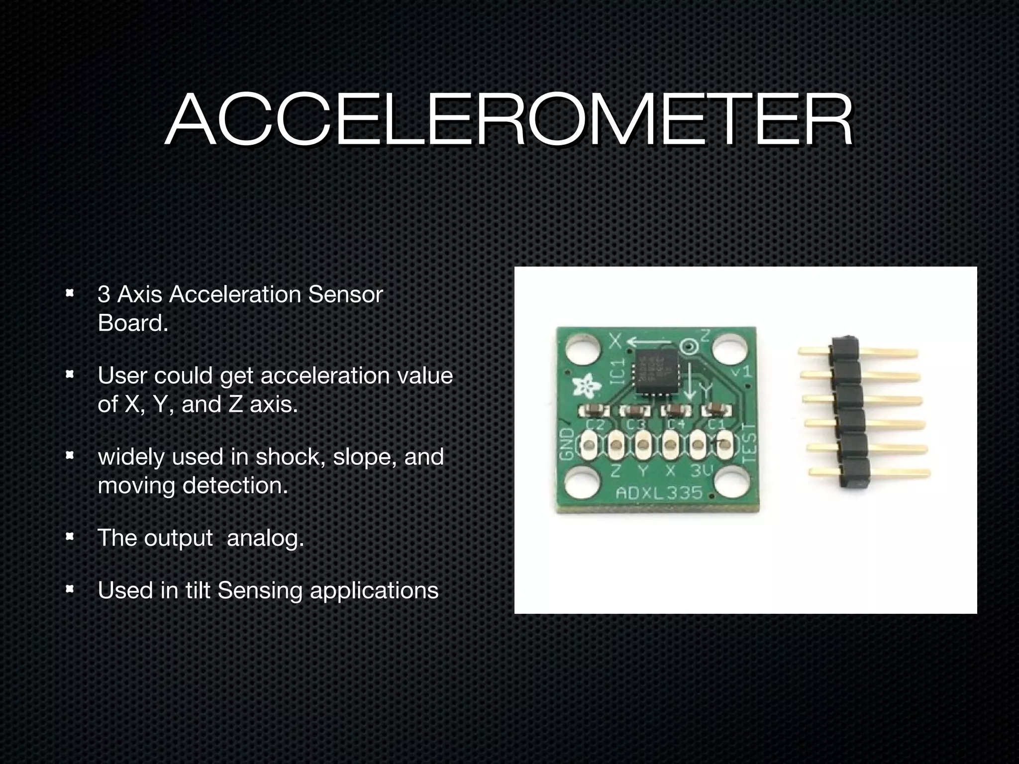 MEMS based gesture controlled robot | PPT