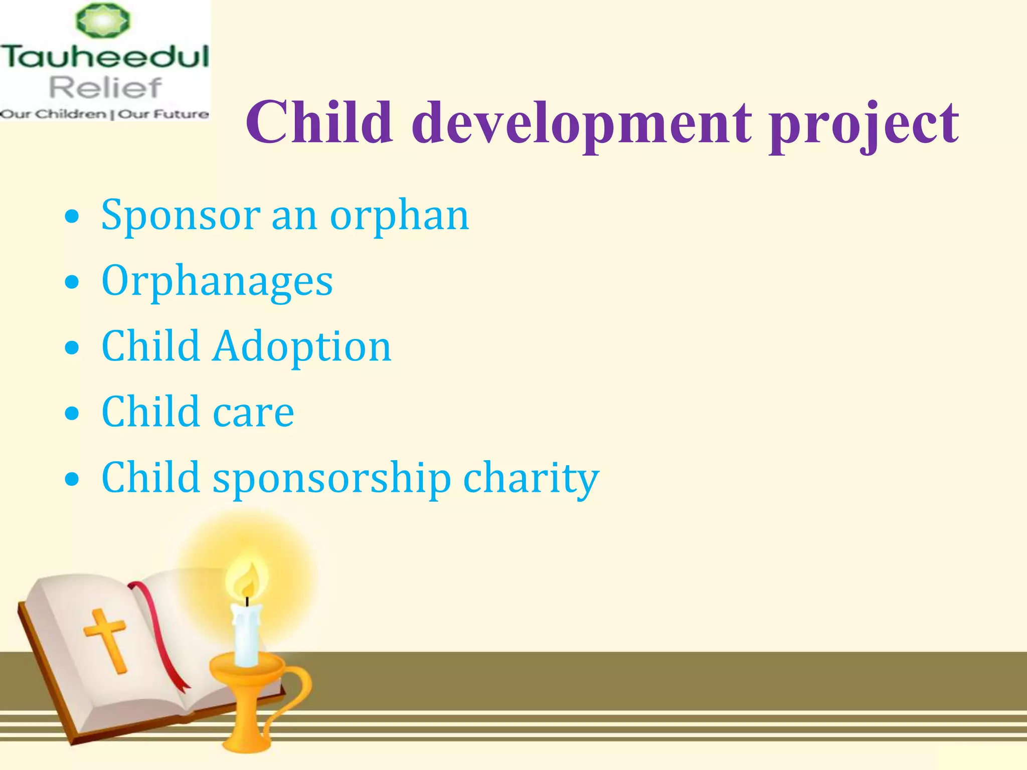 Child Sponsorship Charity And More - An Overview | PPTX