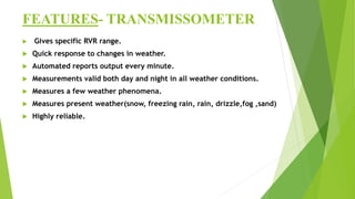 RVR Transmissometer | PPTX | Weather | Science