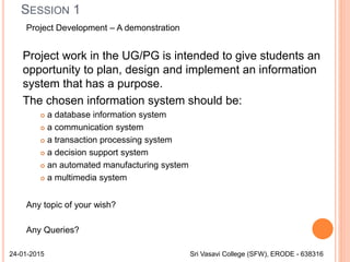 Introduction to Project Development using Visual Basic | PPTX