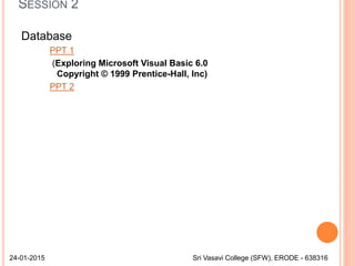 Introduction to Project Development using Visual Basic | PPTX