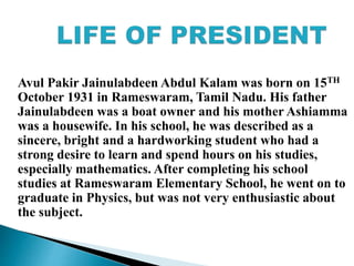 A.P.J. ABDUL KALAM | PPTX
