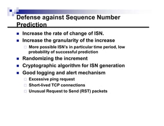 security problems in the tcp/ip protocol suite | PPT