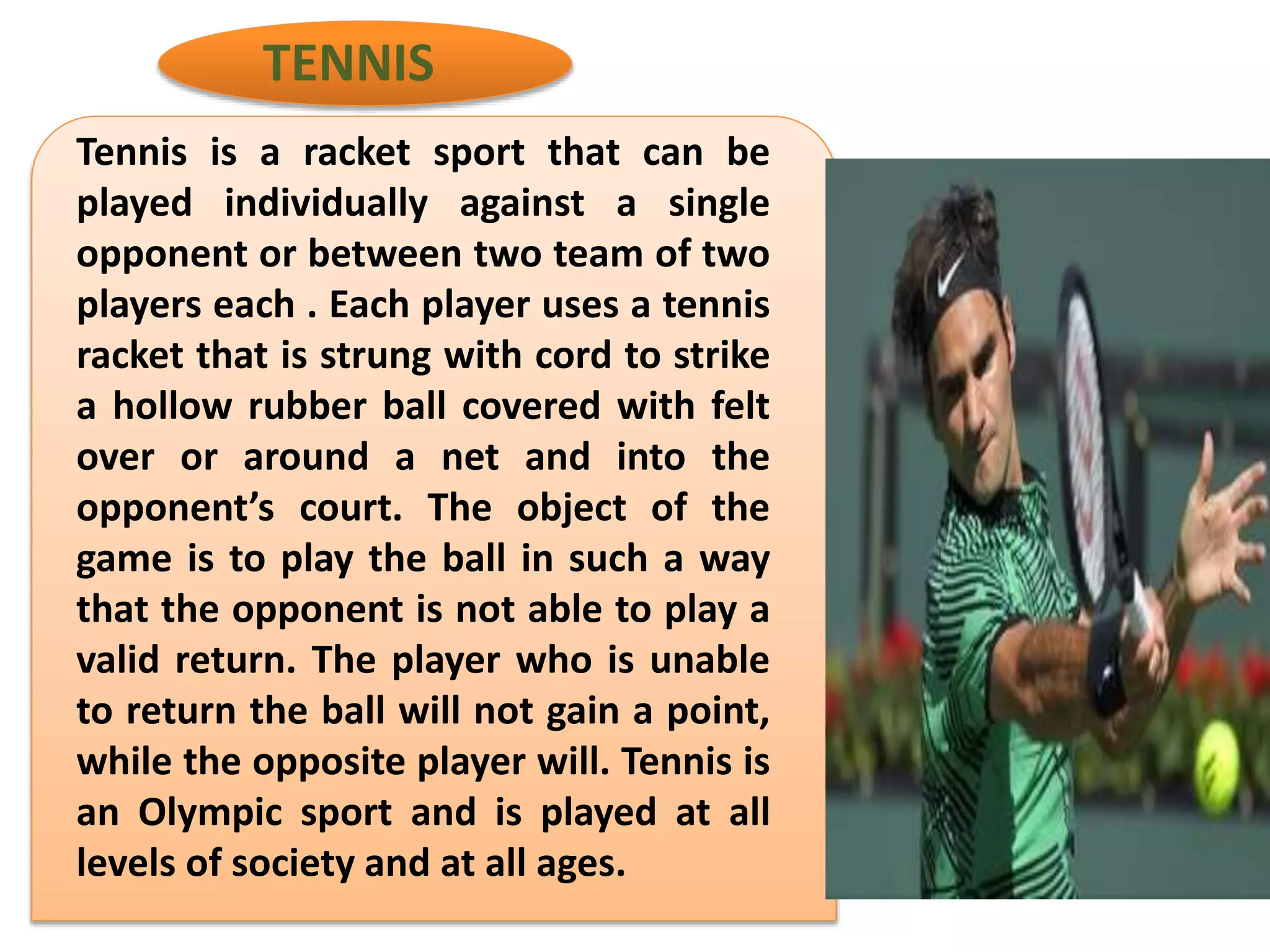 popular games in india | PPTX | Tennis | Sports
