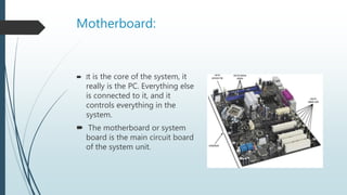Components of System Unit | PPTX