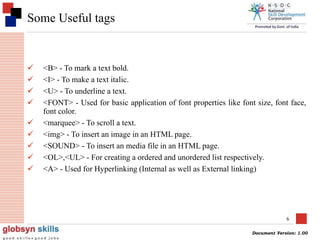 Hyper Text Markup Language (HTML) | PPTX