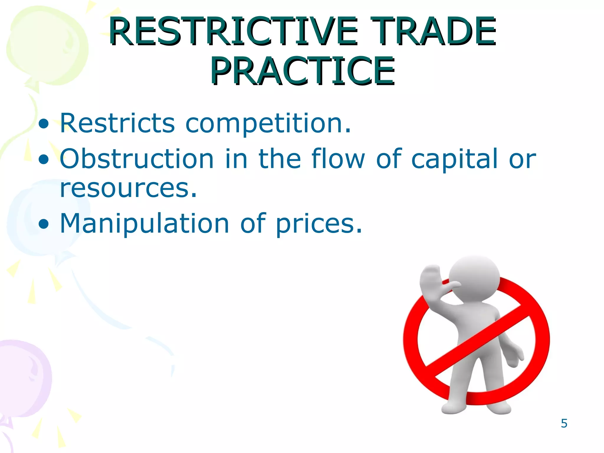 MONOPOLISTIC AND RESTRICTIVE TRADE PRACTICES(MRTP) ACT, 1969 | PPT