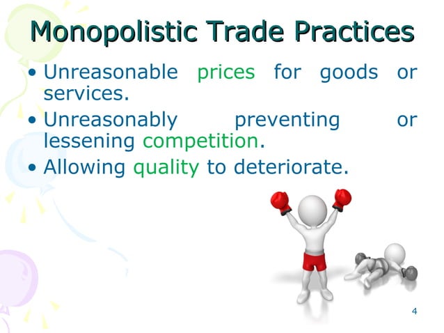 MONOPOLISTIC AND RESTRICTIVE TRADE PRACTICES(MRTP) ACT, 1969 | PPT