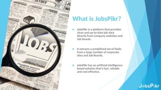 Fueling your Job Boards using Job Feeds from JobsPikr | PPT