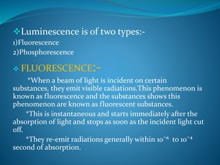 Spectrofluorimetry ppt | PPTX